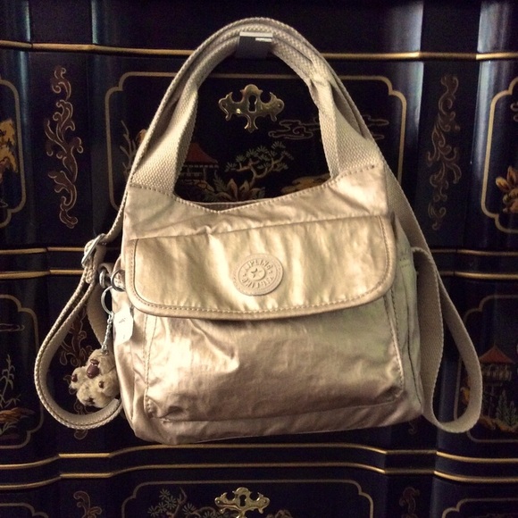 Kipling | Bags | Kipling Metalic Gold Crossbody Handbag | Poshmark